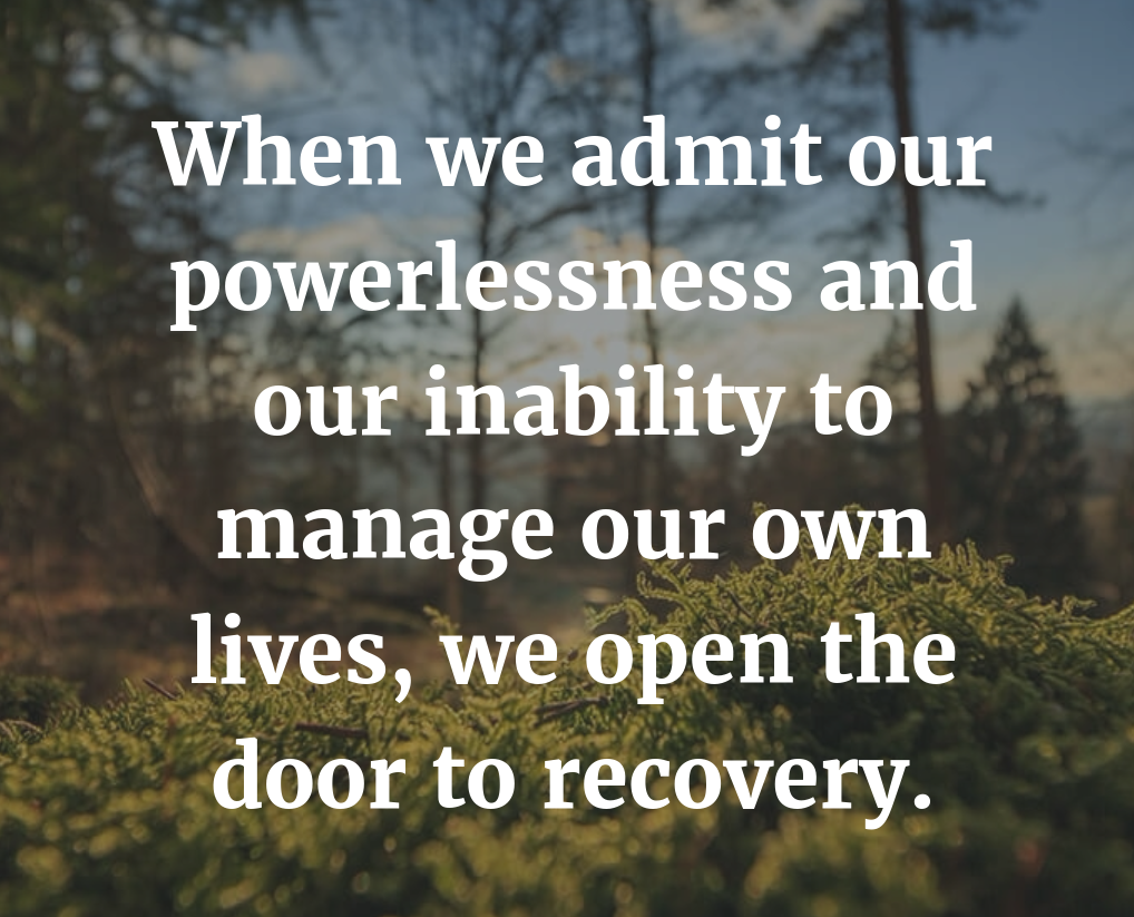 Admitting Powerlessness • OASV